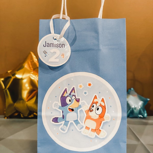 Personalized Bluey Inspired Goodie Bags - 8pk - Etsy