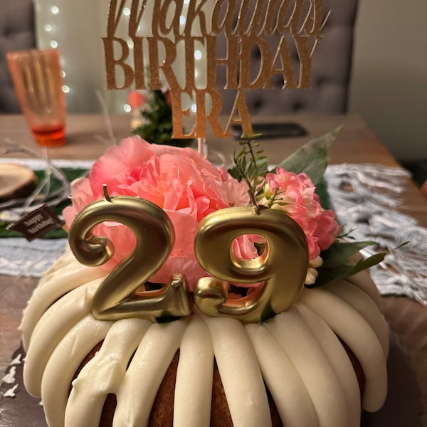 Personalized Eras Cake Topper, Birthday Era Cake Topper, Singer Themed ...