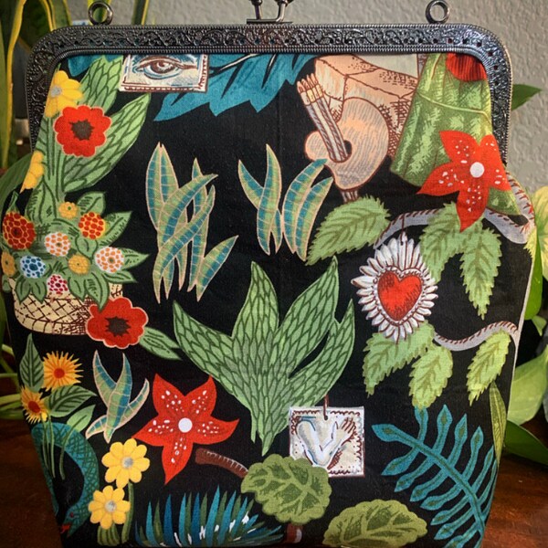 Frida La Catrina Alexander Henry Fabric Frida Flowers Mexican Yard or ...