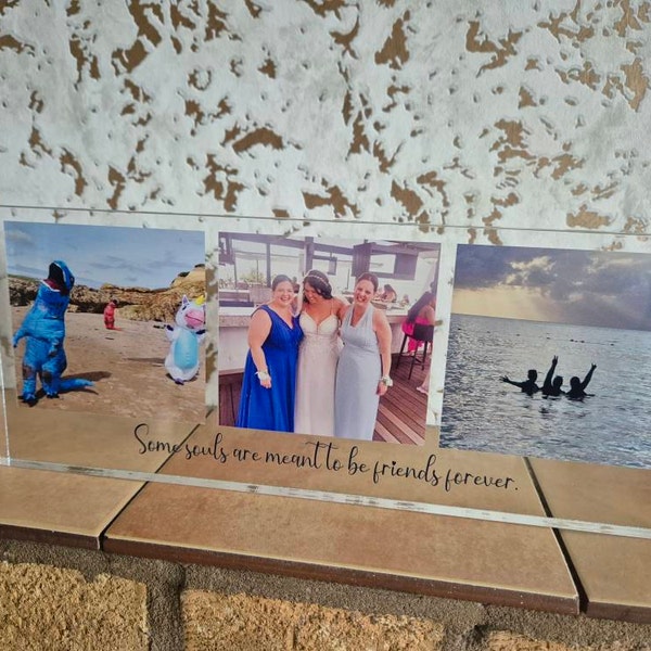 Personalised Triple Collage Family Photo Plaque – Acrylic Gift - Etsy UK