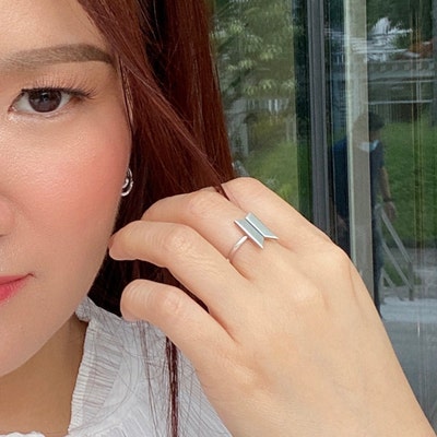 BTS Ring Kpop Sterling Silver by Purple Moon Jewellery - Etsy