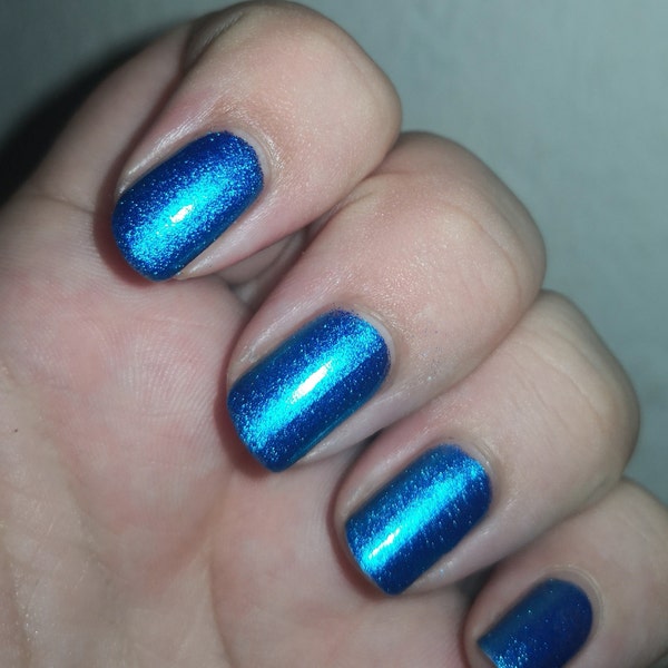 Blueprint - Electric Blue Ultra Metallic Bright Nail Polish - Etsy