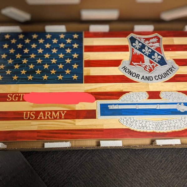 Custom Flag Unions. Laser Engraved Wood American Flag Union - Etsy