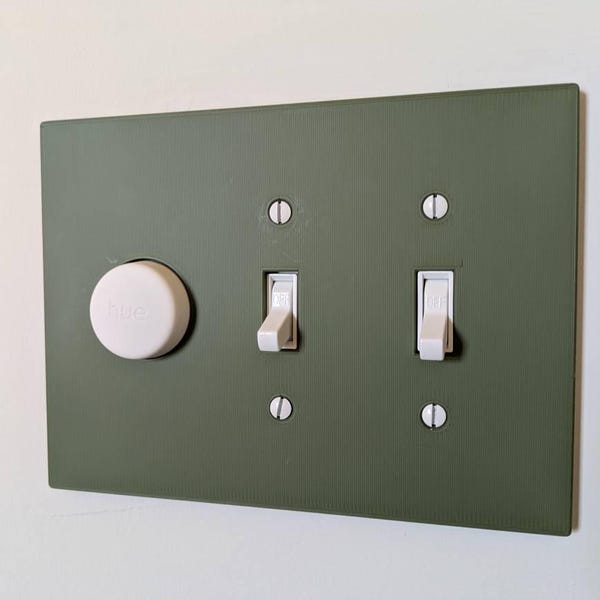 Minimalist 3D Printed Combination Decorator Style and Toggle Style ...