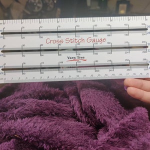 Cross Stitch Gauge Counted Cross Stitch Ruler, Fabric Count Finder ...