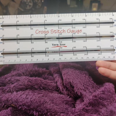 Cross Stitch Gauge Counted Cross Stitch Ruler, Fabric Count Finder ...