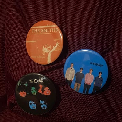 Weezer 1 1/2 Pinback Buttons custom Made - Etsy