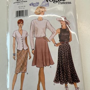 New Look 6807 Misses' 2 Hour Knit Tops Size 8, 10, 12, 14, 16, 18 Uncut ...