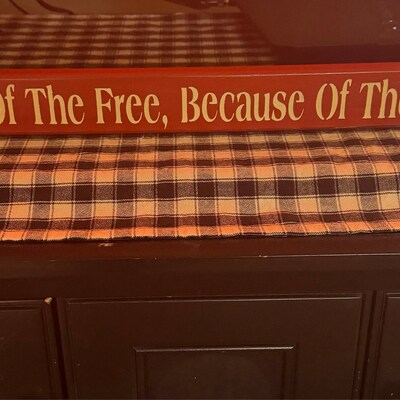 Coffee Vertical Sign Primitive Country Painted Wall Sign, Kitchen Decor ...