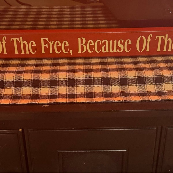 Kitchen Vertical Sign - Primitive Country Painted Wall Sign, Kitchen ...