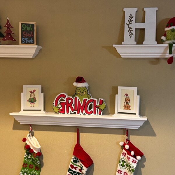 Grinch Art Bundle Set, Set of 8, Christmas Gallery Wall, Holiday ...