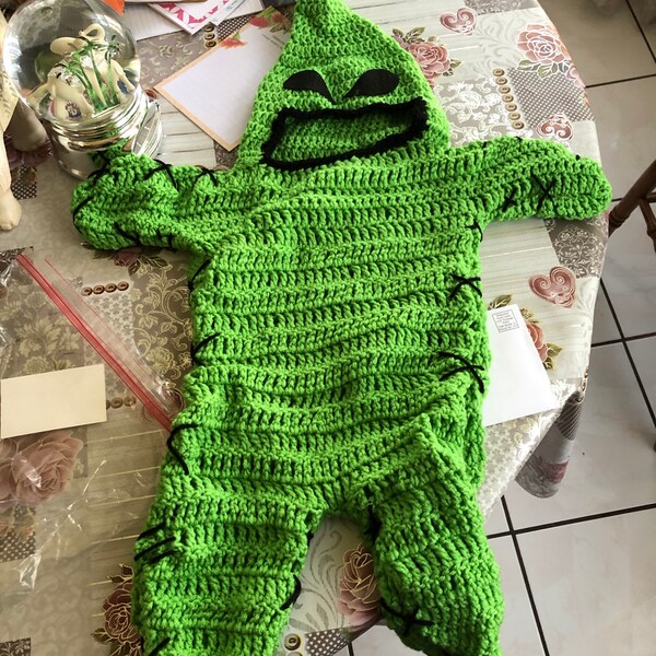 Oogie Boogie Baby Costume ,oogie Boogie Baby Outfits ,newborn Halloween ...