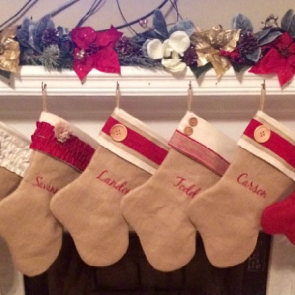 Plaid Cat Stockings - Rustic Plaid Fish Shaped Stockings for Cats ...