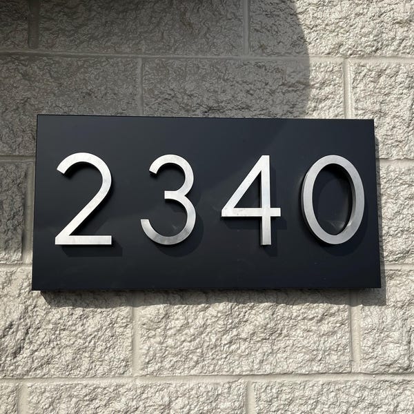 Custom Led House Number, Personalized Address Sign, Modern Address ...