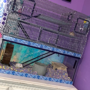 13 Wide X 30.5 Long X 15 Tall 20L Aquarium Tank Topper Cage Funhouse ...