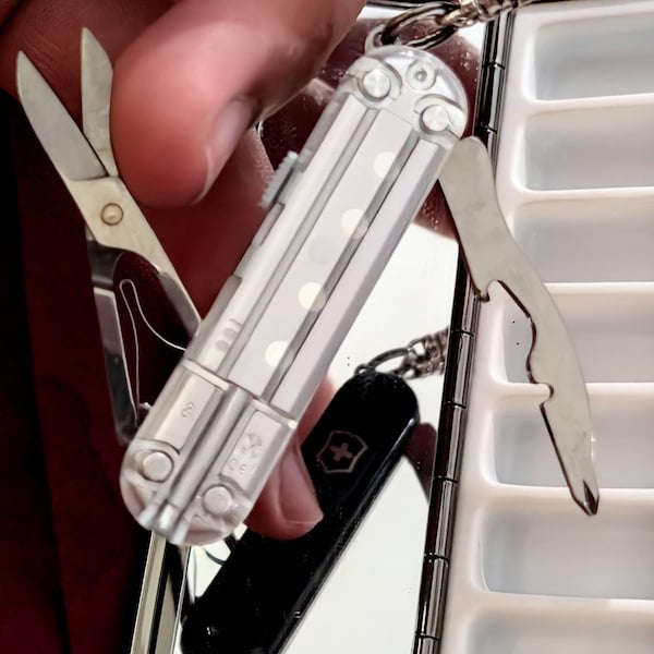 Custom Modified Victorinox (genuine)91mm Plus Scales With Clip & Black ...