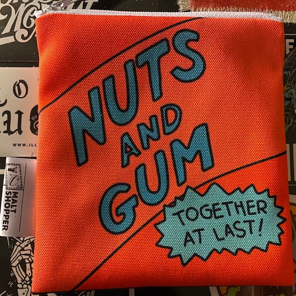 The Simpsons Reusable Snack Bag Homer Simpson's Nuts and Gum Eco ...
