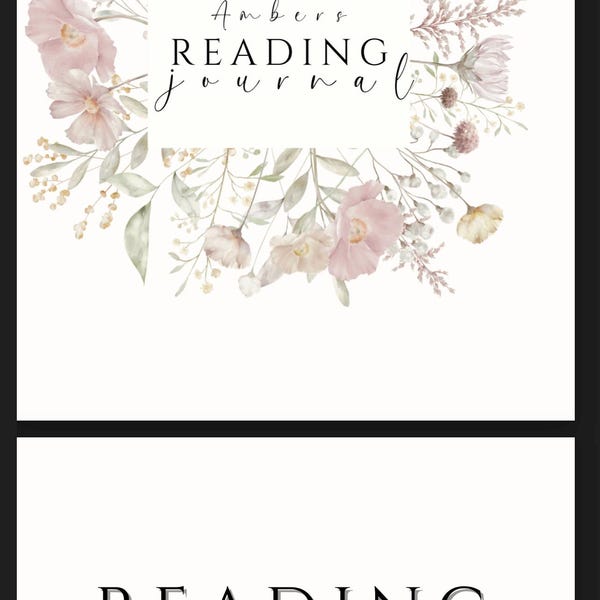 Reading Planner Printable, Reading Journal PDF, Book Journal, Monthly ...