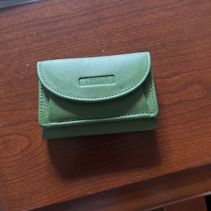 Small Wallet / Mini Wallet Size XS Leather in Red Green - Etsy