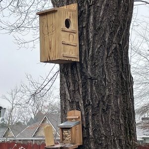 Large Handmade Dove House With Feeding Platform and Torched - Etsy
