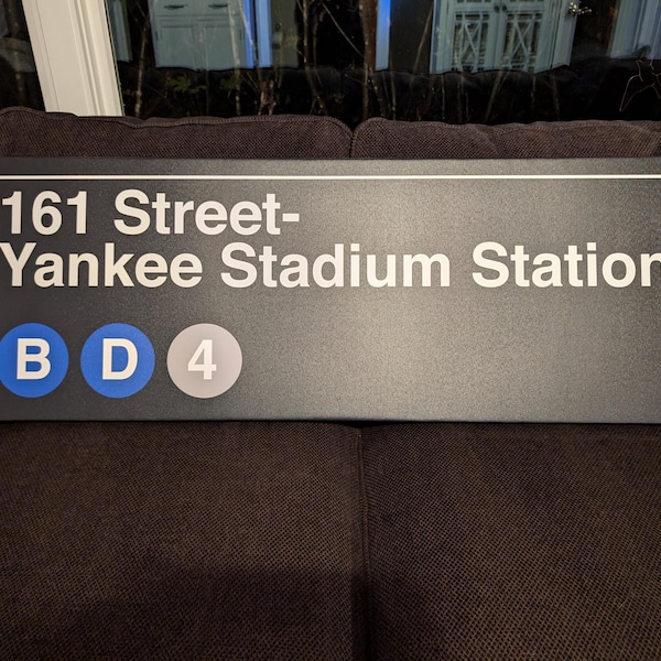 161st Street-yankee Stadium Subway Sign: NYC Transit Art - Etsy