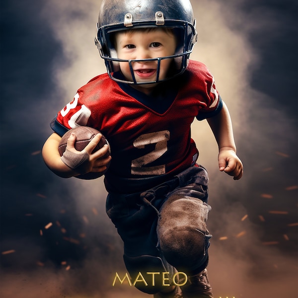 Custom Soccer Player Kid - Football Player Poster - Personalized Soccer ...