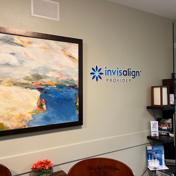 Invisalign Provider Logo Sign, 3D Laser Cut Logo Sign, Personalized ...