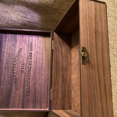 Personalized Memory Wooden Keepsake Stash Valentines Lock Box Wedding ...