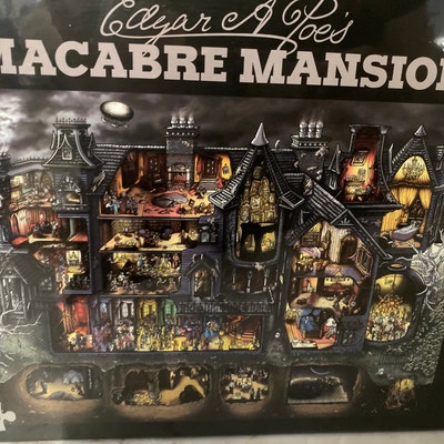 Edgar Allan Poe Macabre Mansion 1000 Piece Jigsaw Puzzle - Etsy
