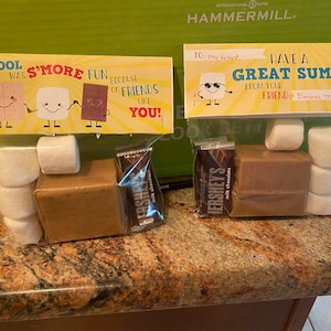 PRINTABLE End Year Gift Tags, Smores Tags, S'mores Favor Tags, Summer ...