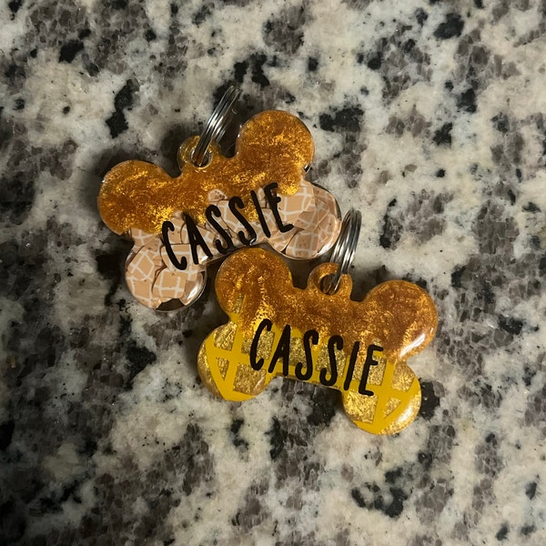Waffle Pet Tag - Etsy