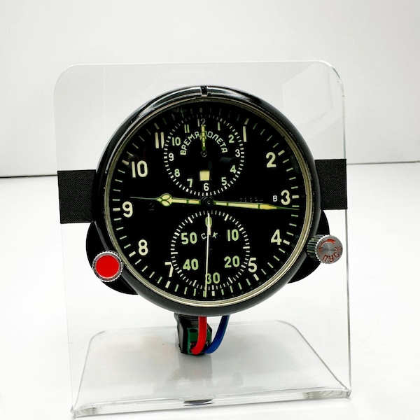 Aircraft Clock Stand,su Mig Clock- CLOCK STAND for Vintage Military ...