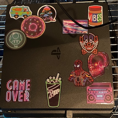 50 Variety Neon Style Stickers Fun Decals - Etsy