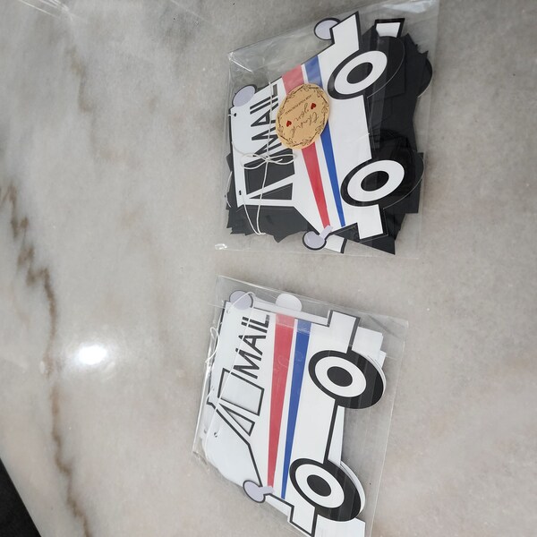 Custom Mailman Banner, Mail Truck Garland - Etsy