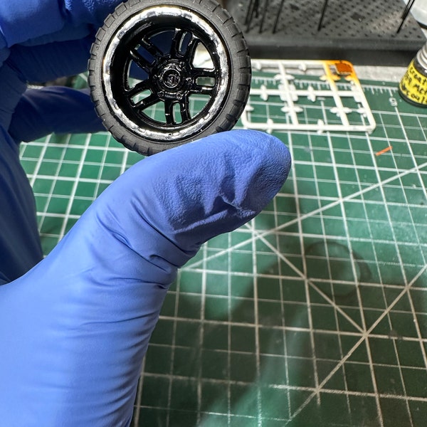 3D Printed 21/20 Scale Inch rambler Style Wheels and Tires for 1/24 1/ ...