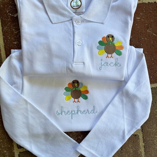 Turkey Boy Dapper Mini Fill and Satin Stitch Machine Embroidery Design ...