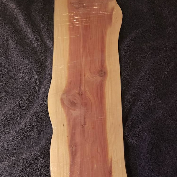 Aromatic Eastern Red Cedar, Three Boards, Partial Live Edge ...