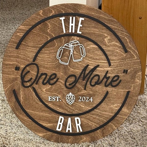 Personalized Brewing Company Sign, Custom Bar Sign, Home Bar Brewery ...