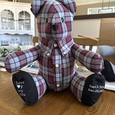Memory Bears Keepsake Teddy Bears Custom Made From Your Loved Ones ...