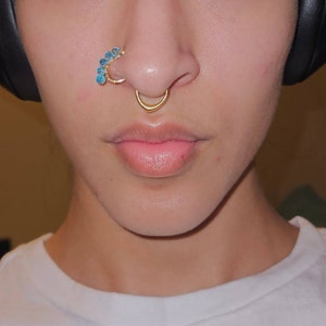 Nose Chain Nose to Ear Chain Face Chain Nose Chain Earring Nose Cuff ...