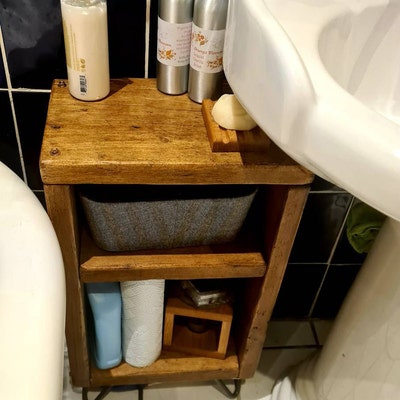 Small Rustic Storage Unit - Etsy UK