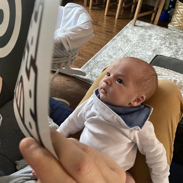 NEW 18 Design Baby Sensory Folding Boards Development Flash Cards High ...