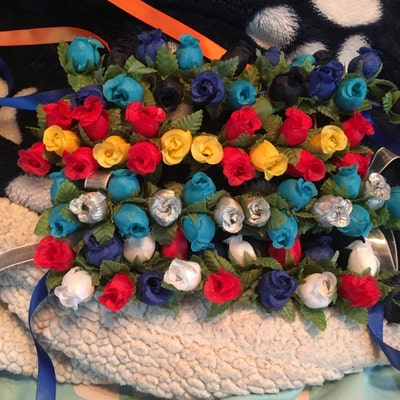 SALE Rosebuds & Magnolias Bun Crown Ballet Bun Wrap Many - Etsy