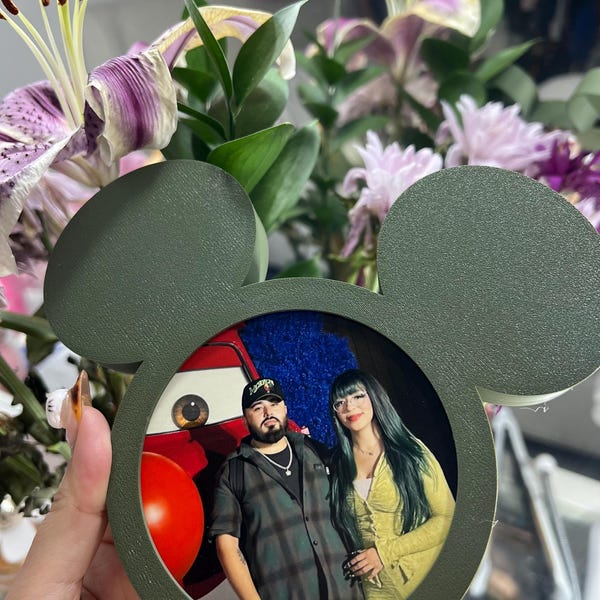 Mickey Mouse Ears Picture Frames W/ Photo Prints - Etsy