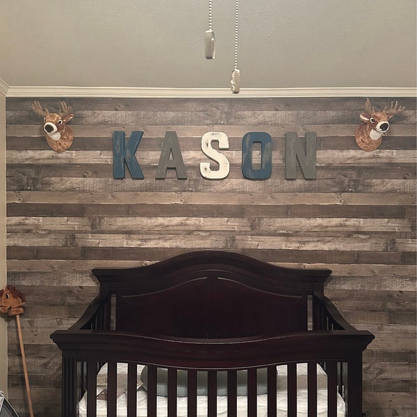 Wall Name Letters, Wall Letters for Nursery, Distressed Wall Letters ...