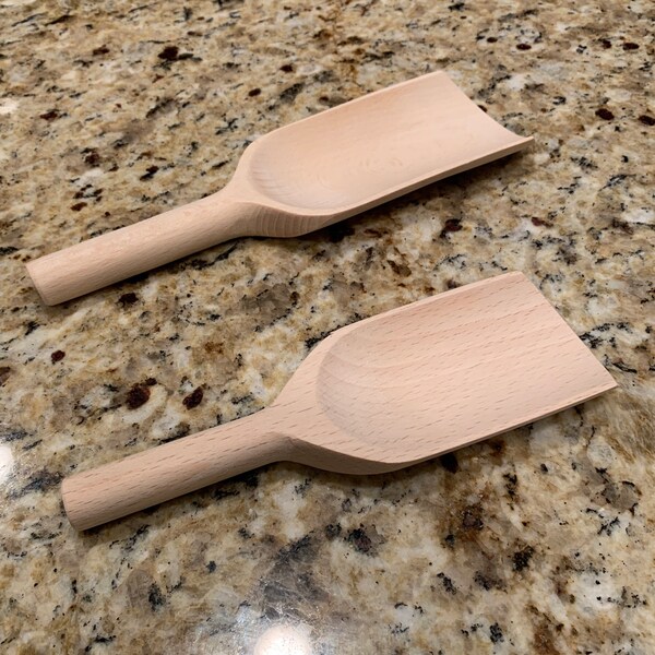 Wooden Wide Kitchen Tongs From Cherry Wood - 41 - Etsy