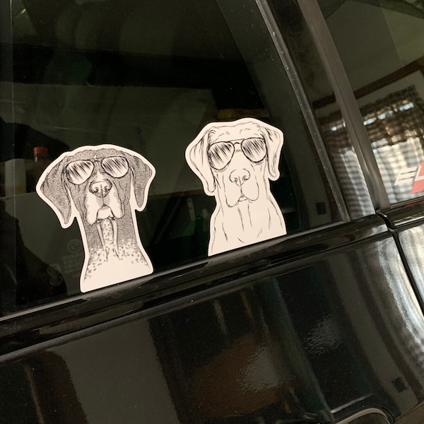Rowdy the Labrador Decal Sticker, Lab Art, Gifts for Dog Owner ...