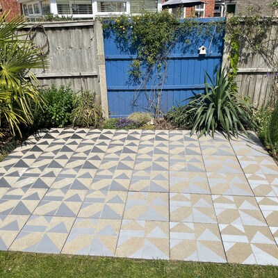 Crescent Tile Stencil for Patios Floors Tiles and - Etsy