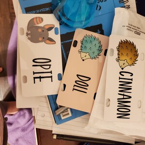 Personalized Hedgehog Name Plate / Hedgehog Sign / Cage | Etsy