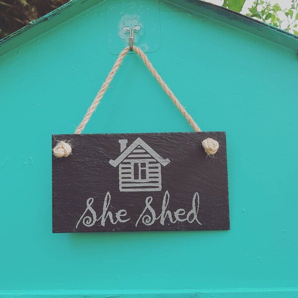 Hanging Sign - "she Shed" Handmade Gift - Etsy